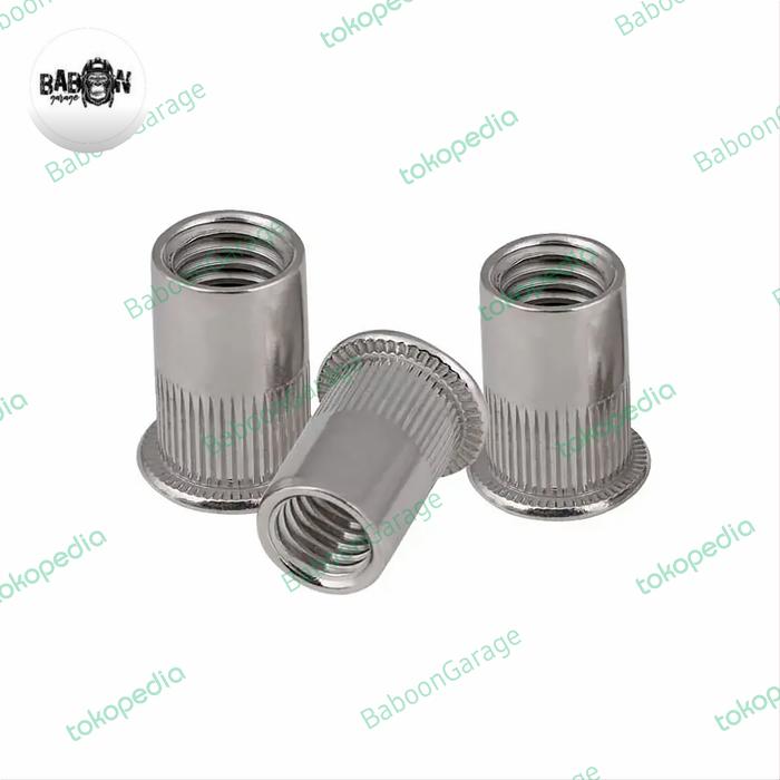 Jual rivet nut stainless steel / mur rivet SS304/ mur furniture M4/M5 ...