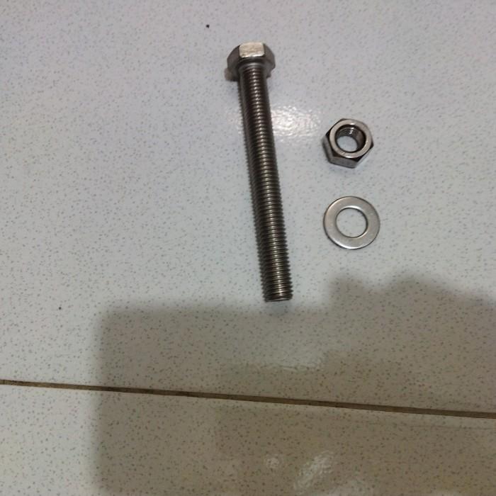Jual baut+mur+ring plat stainless 304,m14x150kunci 22 - Kab. Tangerang ...