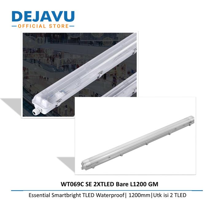 Jual Rumah Lampu Batten TLED T8 Waterproof WT069C SE 2XTLED Bare L1200 ...
