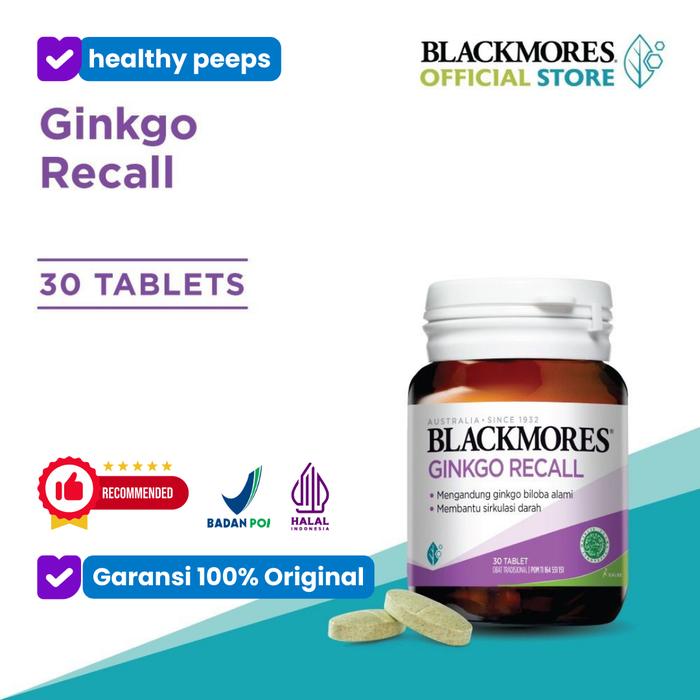 Jual Blackmores ginkgo / ginko / gingko biloba recall - vitamin otak ... Jual Blackmores ginkgo / ginko / gingko biloba recall - vitamin otak ...