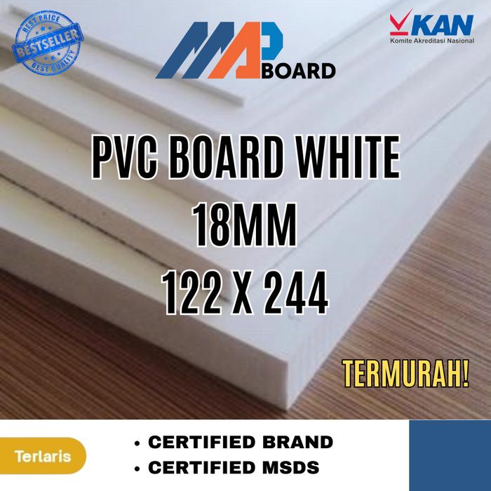 Jual PVC BOARD / PVC FOAM BOARD / MAP BOARD 18MM UKURAN 122x244 CM ...