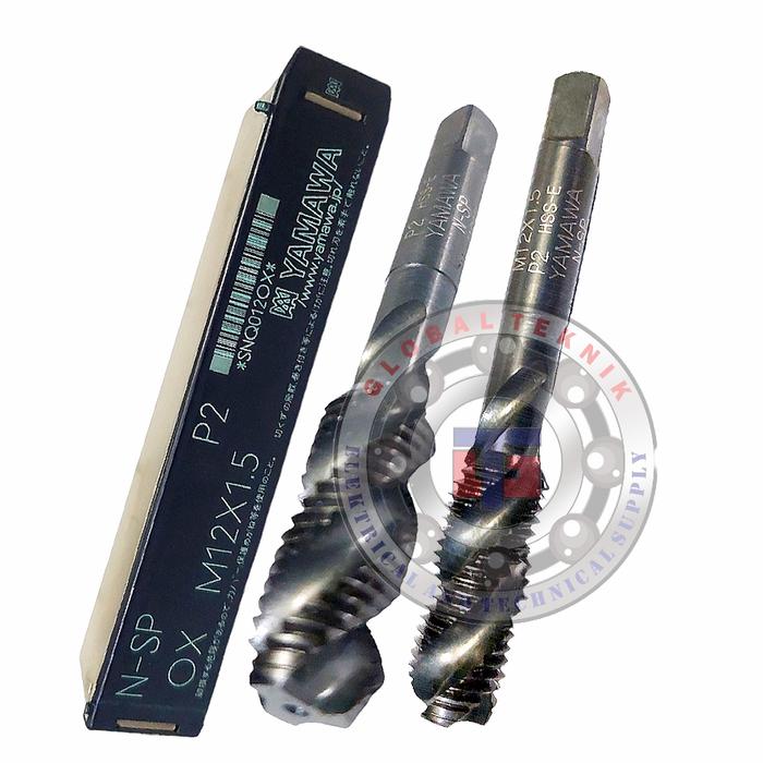 Jual YAMAWA TAP MESIN SPIRAL M 12 X 1.5 MM HSS-MACHINE TAP SP M12X1.5 ...