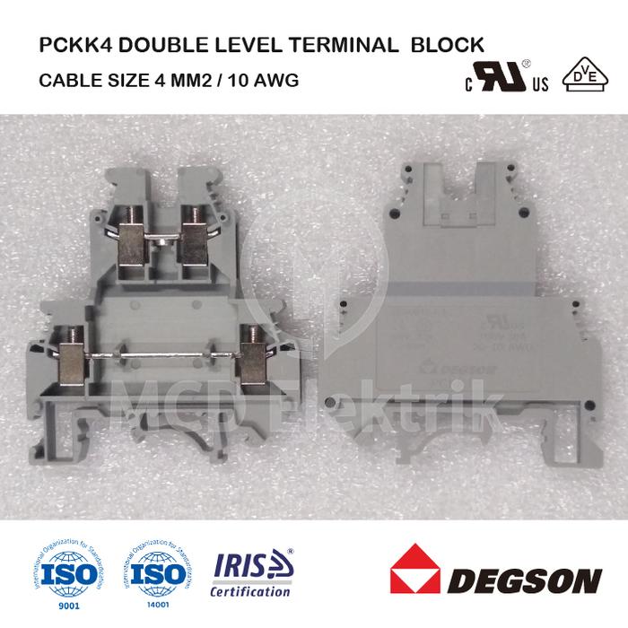 Jual PCKK4 Degson setara UKK 5N UKK 5 Double Level Terminal Block 4mm ...