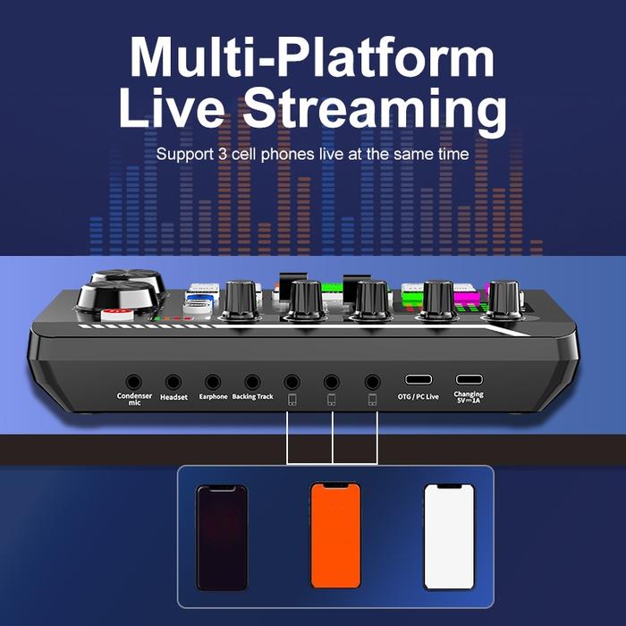 Jual Soundcard F998/v8s/v8 Live Sound Card Karaoke Audio Sound Card - V8s Di Seller Velvet Store ...