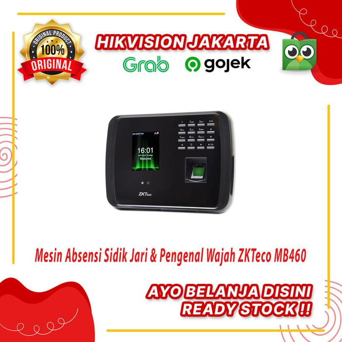 Jual Mesin Absensi Sidik Jari & Pengenal Wajah ZKTeco MB460 - Jakarta Pusat - Hikvision Jakarta ...