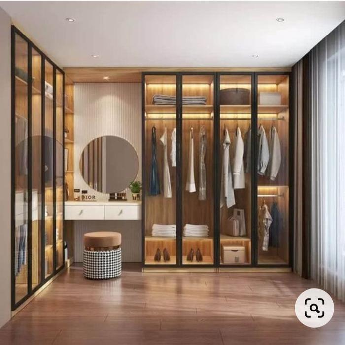 Jual lemari pakaian pintu kaca modern - Jakarta Timur - Hafko interior ...