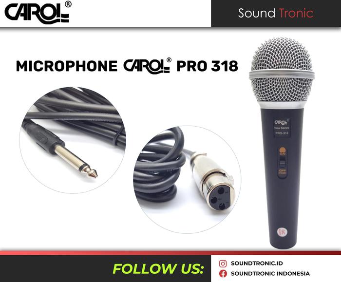 Jual Mic Kabel Murah Microphone Carol Pro 318 - Jakarta Pusat ...
