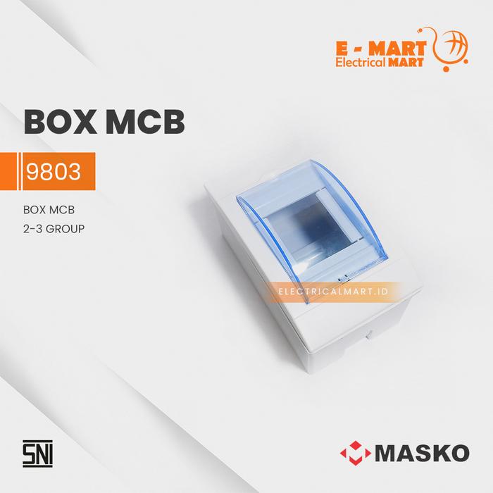 Jual MASKO BOX MCB 2-3GRUP 9803 / BOX MCB isi 2 SNI IB OB BERKUALITAS ...