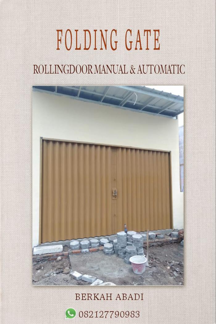 Jual pintu pengamanan ruko folding gate bahan material galvalum ...