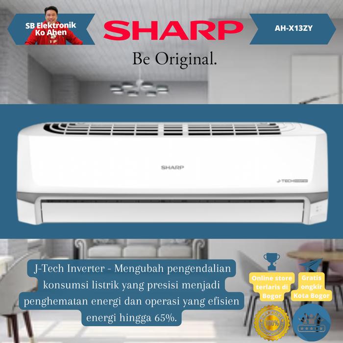 Jual AC Split SHARP J-Tech Inverter Series 1,5PK AH-X13ZY - Unit Only ...