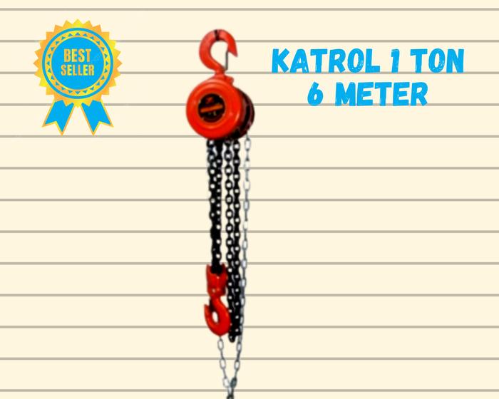 Jual Katrol 1 Ton 6 Meter/Hoist Block/Chain Block - Jakarta Barat ...