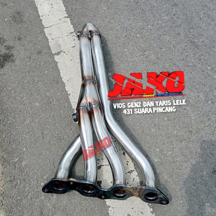 Jual header Vios gen2 gen3 Yaris lele dan bakpao tipe 431 knalpot mobil ...