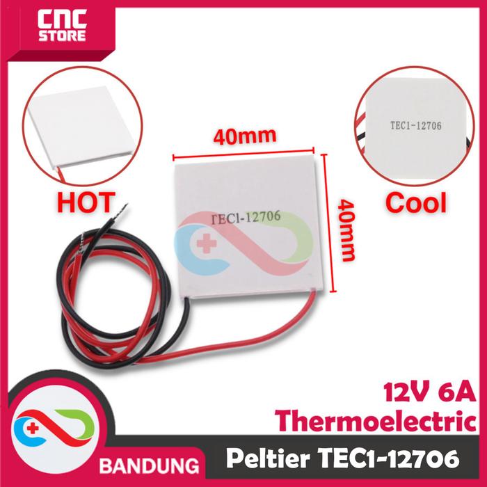 Jual [CNC] PELTIER TEC-12706 TEC1 12706 THERMOELECTRIC DC 12V 6A - Kota ...