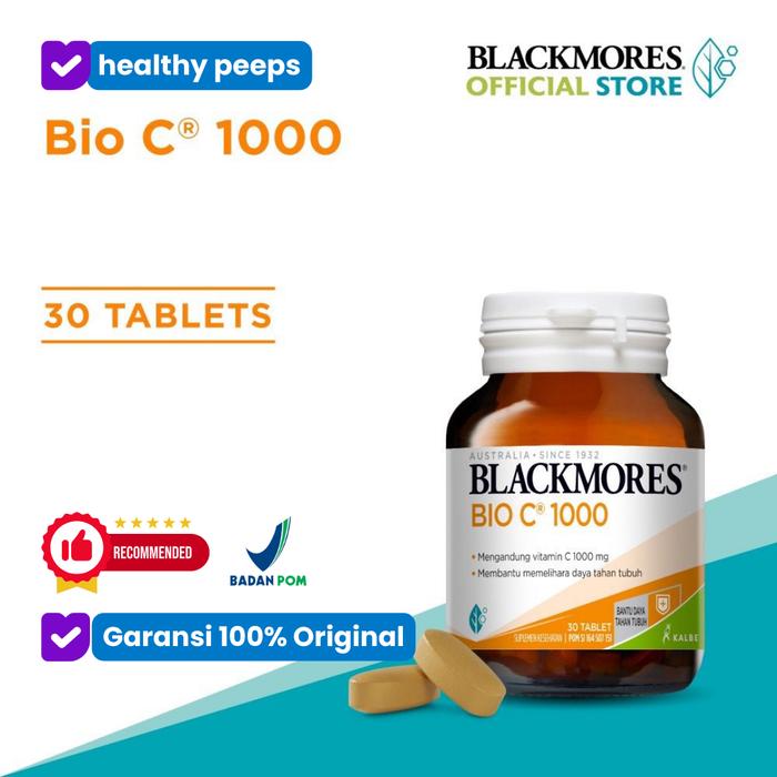 Jual Blackmores bio C 1000mg - black mores vitamin imun / vit c 1000 mg ...