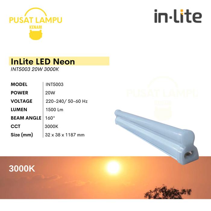 Jual T5 INLITE 20W panjang 120cm INT003 Lampu LED - Jakarta Pusat ...