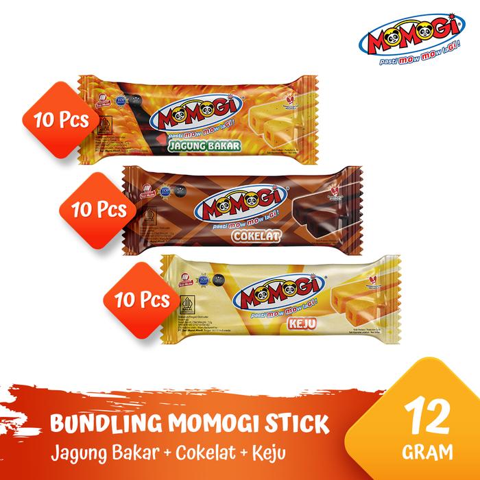 Promo Momogi Bundle Stick 1000 All Variant (Jagung Bakar + Coklat ...