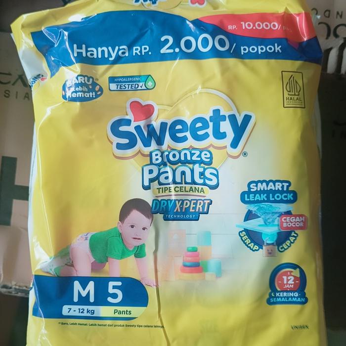 Jual Popok Sweety Bronze Kemasan Ekonomis Size M - L - XL - Size M ...
