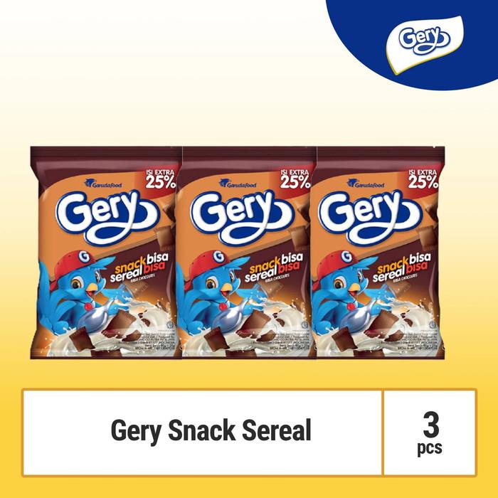 Jual Gery Snack Sereal x 3 Pcs - Cemilan Biskuit Coklat - - GarudaFood ...