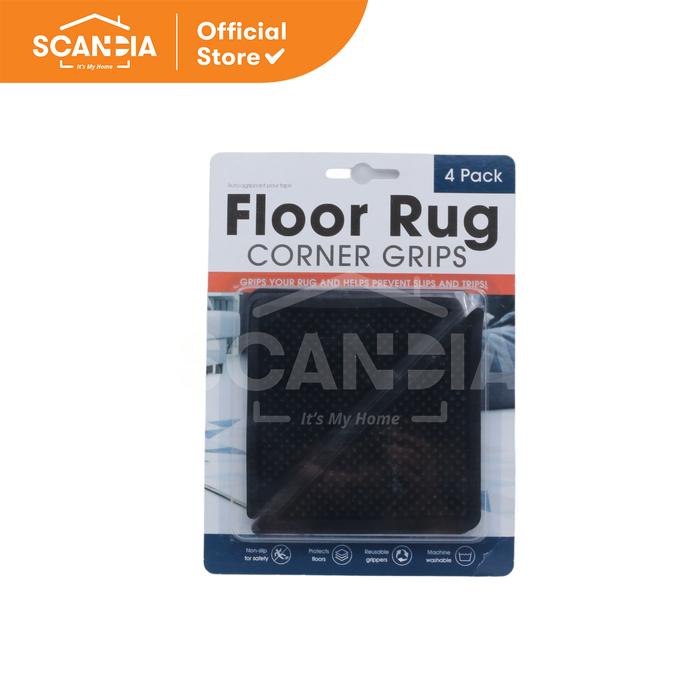 Promo SCANDIA Alas Karpet Floor Rug Corner Grips 4 Pcs/Pack Black (MA0086) - Jakarta Barat ...