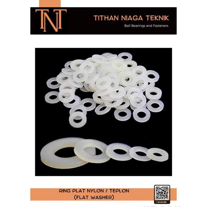 Jual Ring plat M5 washer nilon nylon teflon teplon - Kota Tanjung ...
