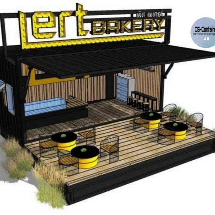 Jual booth container / Cafe container custom design #352 - Kab. Bandung ...
