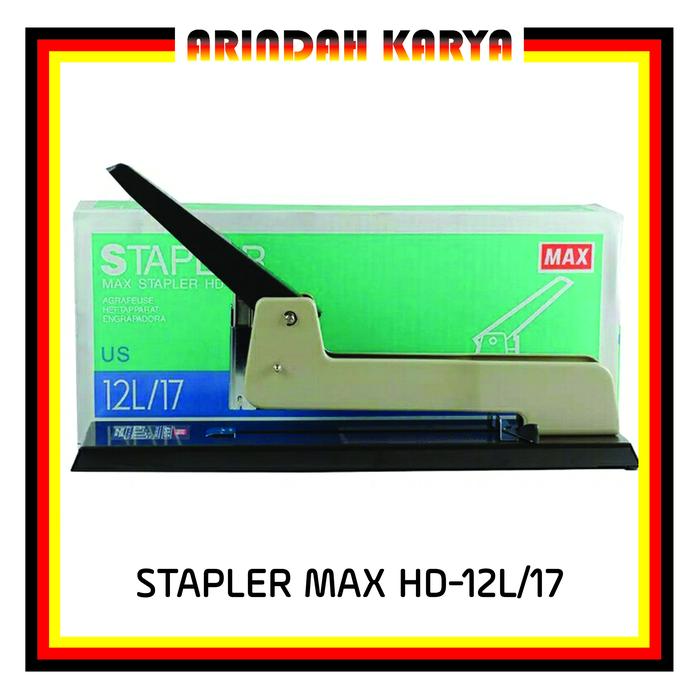 Jual Stapler Max HD-12L/17 [ Stapler Jilid Kapasitas 30 - 160 Lembar ...