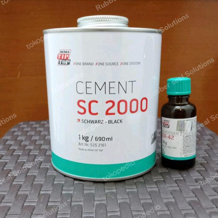 Jual Lem conveyor SC2000 (1kg) Black + Hardener Rema tip top - Jakarta ...
