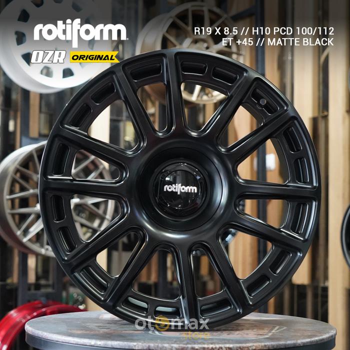Promo Velg Mobil Rotiform OZR Original Ring 19 Matt Black Cicil 0% 3x ...