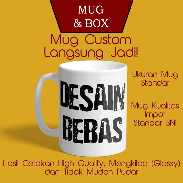 Jual Cetak Mug Gelas custom Free Desain Murah Dan Cepat - Jakarta Pusat ...