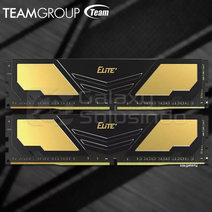 Jual Ram Team Elite Plus Black 8GB DDR4 3200mHz Original Ram komputer ...