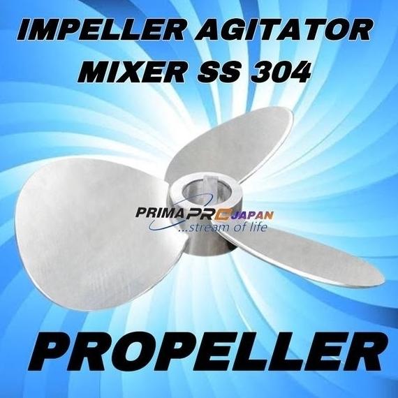 Jual Impeller Mixer Agitator Three Blade Stainless Steel 304 - Jakarta ...