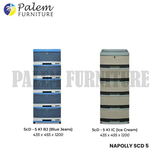 Jual NAPOLLY CONTAINER DRAWER 5 SUSUN SCD 5 K1 - DRAWER MOTIF ROTAN ...