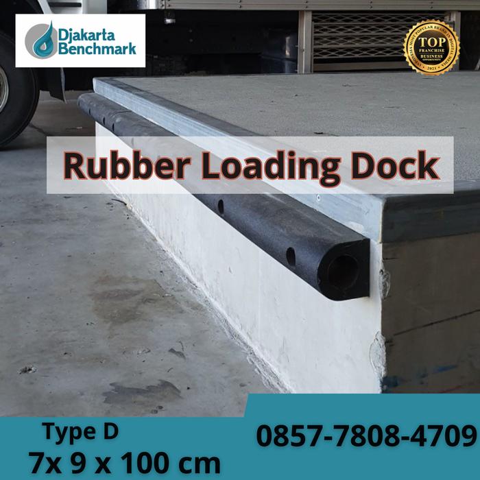 Jual Rubber Fender / Rubber Bumper loading dock D size 7cm x 9cm x ...