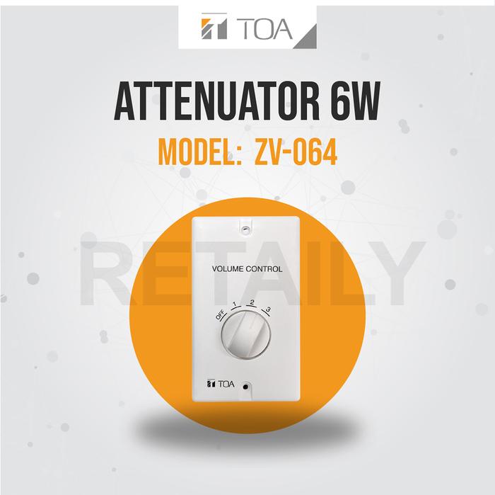 Jual Attenuator Volume Control 6W TOA Model ZV-064 Garansi Resmi ...