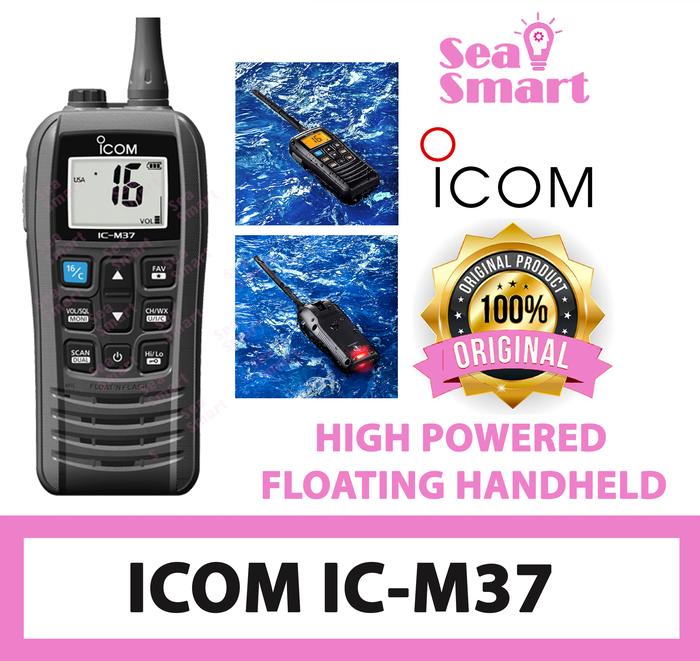 Jual HT ICOM IC M37/ VHF TWO WAY MARINE HT ICOM IC-M37 ORIGINAL - Jakarta Utara - Seasmart ...