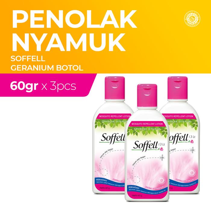 Promo Soffell Btl Bunga Geranium 60Gr X3 - - Enesis Official Store | Tokopedia