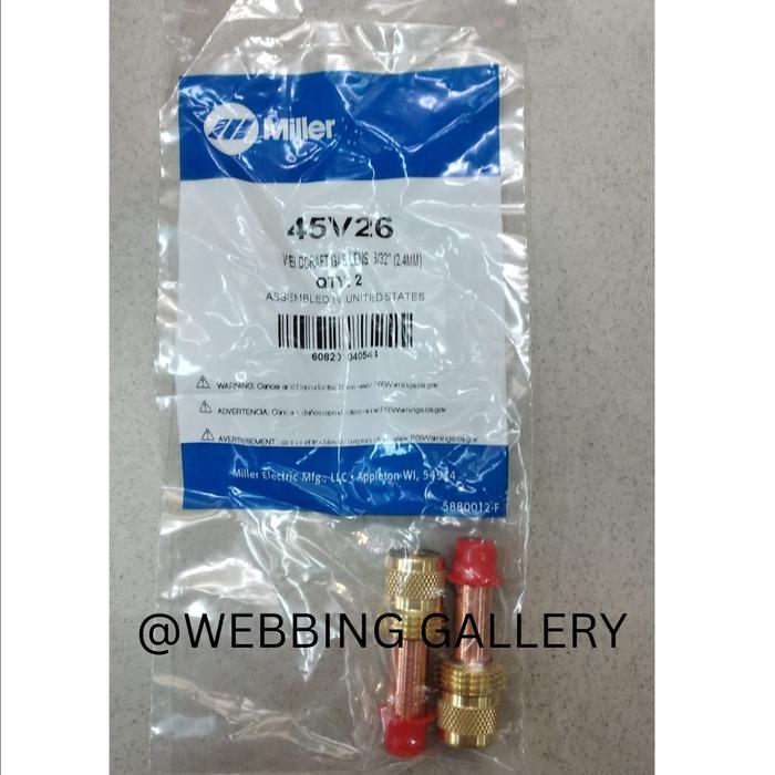 Jual MILLER COLLET BODY GAS LENS 2.4 45V26 MADE IN USA (1PACK ISI 2PCS ...