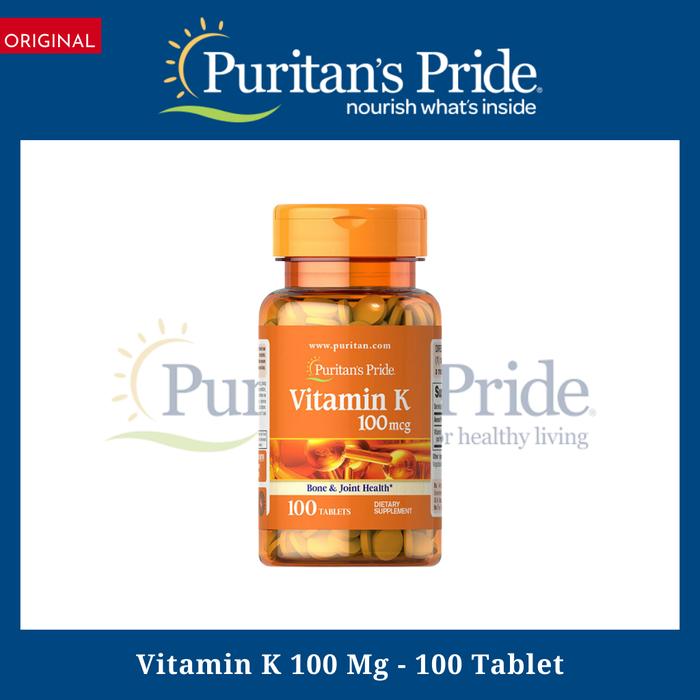 Jual Puritan's Pride Vitamin K 100 Mg - 100 Tablet - Jakarta Pusat ...