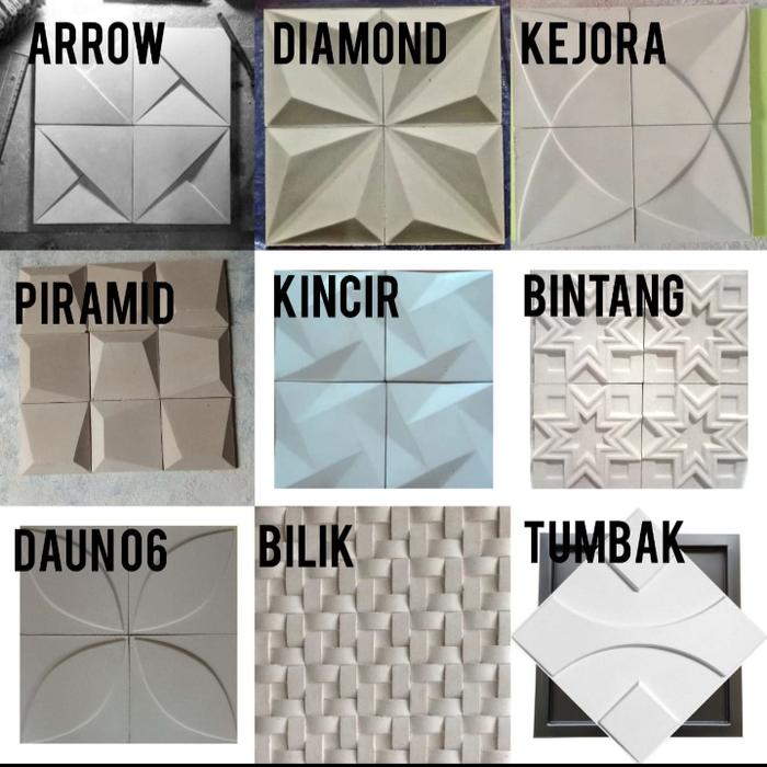Jual ornamen dinding minimalis/ tempelan dinding/ roster tempel - motif ...