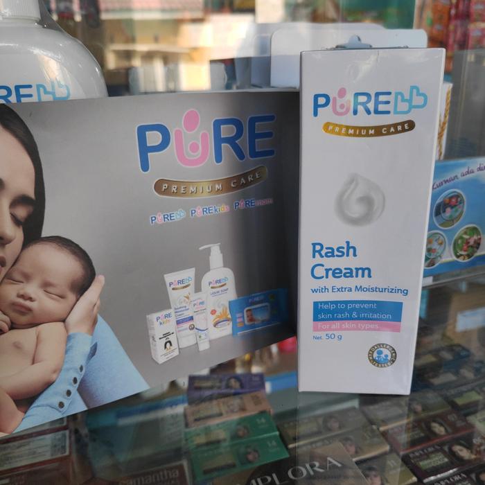 Jual Pure Premium Care Paket isi 3 Diaper Rash Soothing Moisturizer Cream - 50g Rash Cream - Kab ...