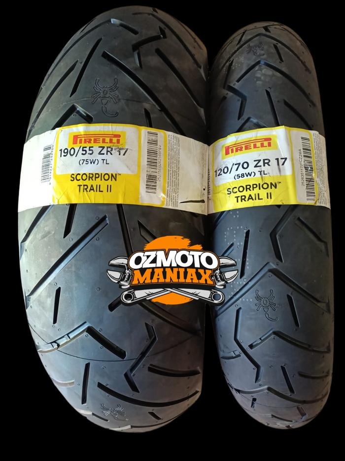 Jual Paket Ban Pirelli Scorpion Trail II 120/70-17 & 190/55-17 (Import ...