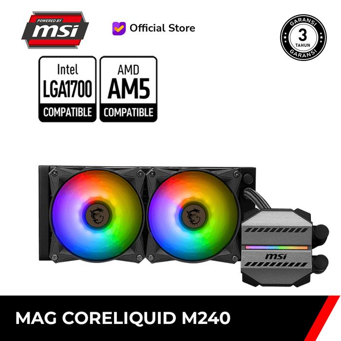 Promo MSI MAG CORELIQUID M240 [AiO Liquid Cooler] Cicil 0% 3x - Jakarta Utara - MSI Shop ID ...