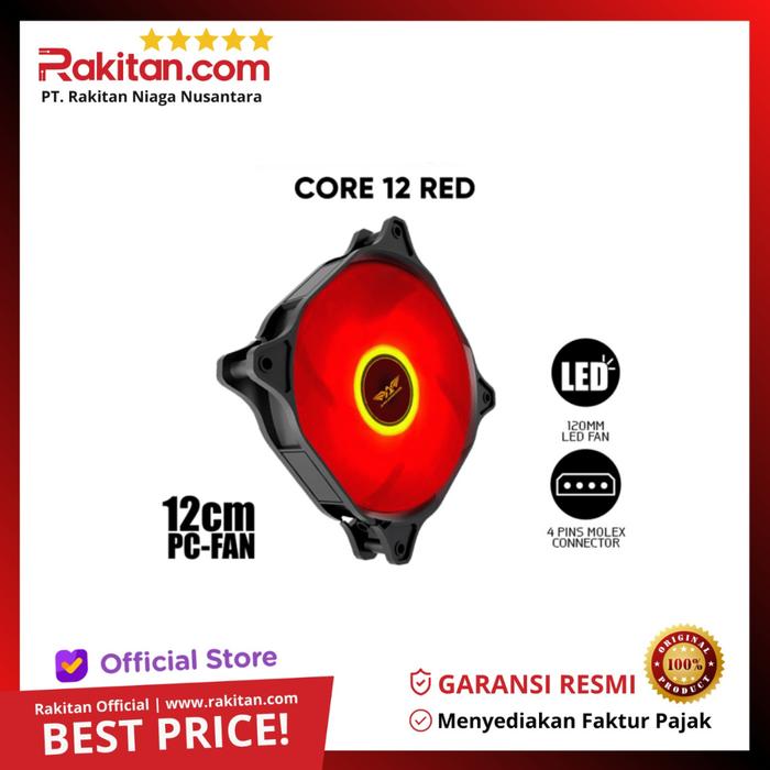 Jual Fan Casing Armaggeddon Core 12 Series RED - LED 12Cm Fan PC ...