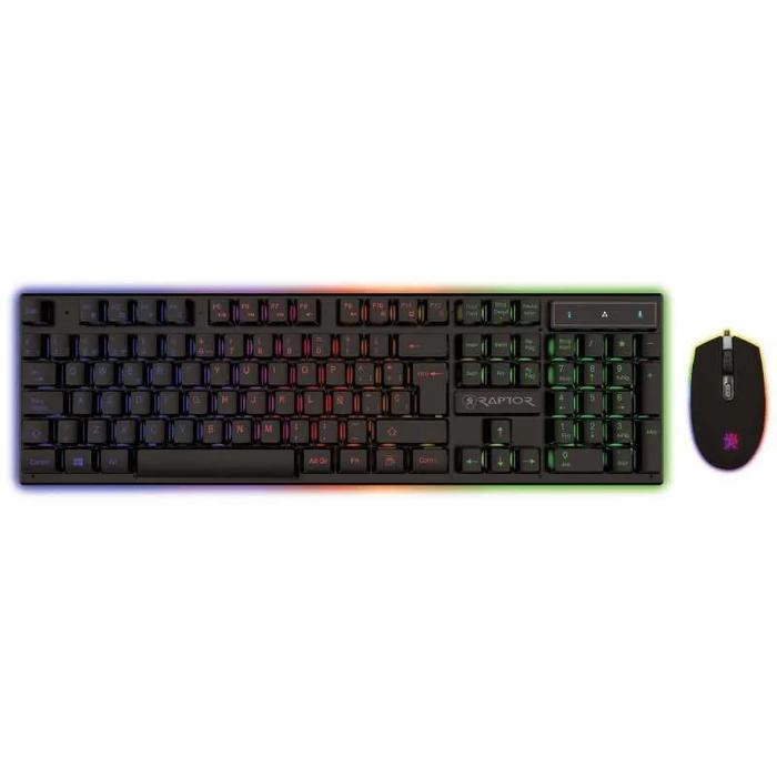 Jual Keyboard dan Mouse Combo Gaming RAINBOW RGB Light RAPTOR Cypher ...