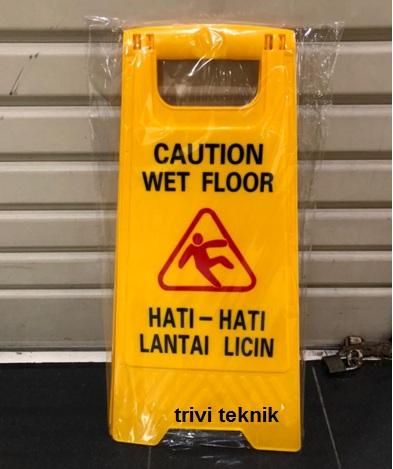 Jual Warning Sign Floor, papan tanda peringatan Alat Kebersihan - tipeA ...