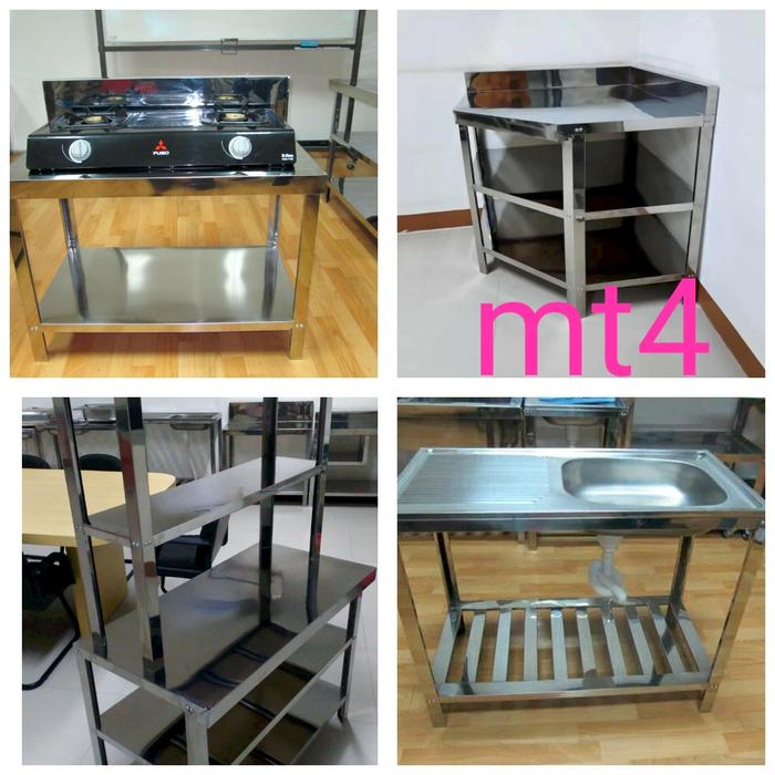 Jual Paket Meja Kompor ;Meja Sudut; Meja Kerja Over Shelf dan Sink ...