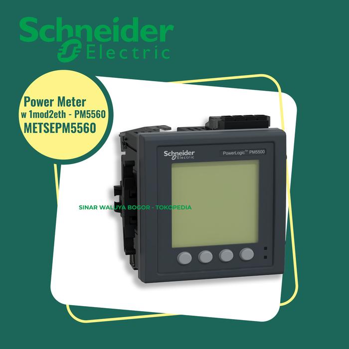 Jual EasyLogic PM5560 powermeter w 1mod2eth - METSEPM5560 - Jakarta ...