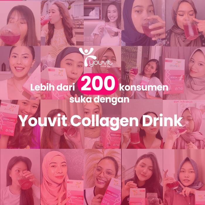Jual Minuman Kolagen Serbuk | Youvit Collagen Drink Dengan L-glutathione & Niacinamide 2 Sachet ...