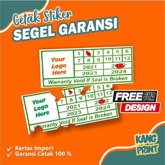 Jual Stiker Segel Garansi Sticker Warranty Pecah Telur Free Design ...