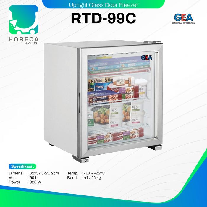 Jual GEA Up Right Glass Door Freezer RTD-99C / RTD 99C / RTD99C ...